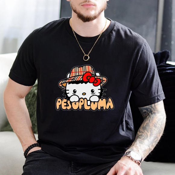 Gildan | Shirts | Pink Peso Pluma Hello Kitty Shirts Peso Pluma Hello ...